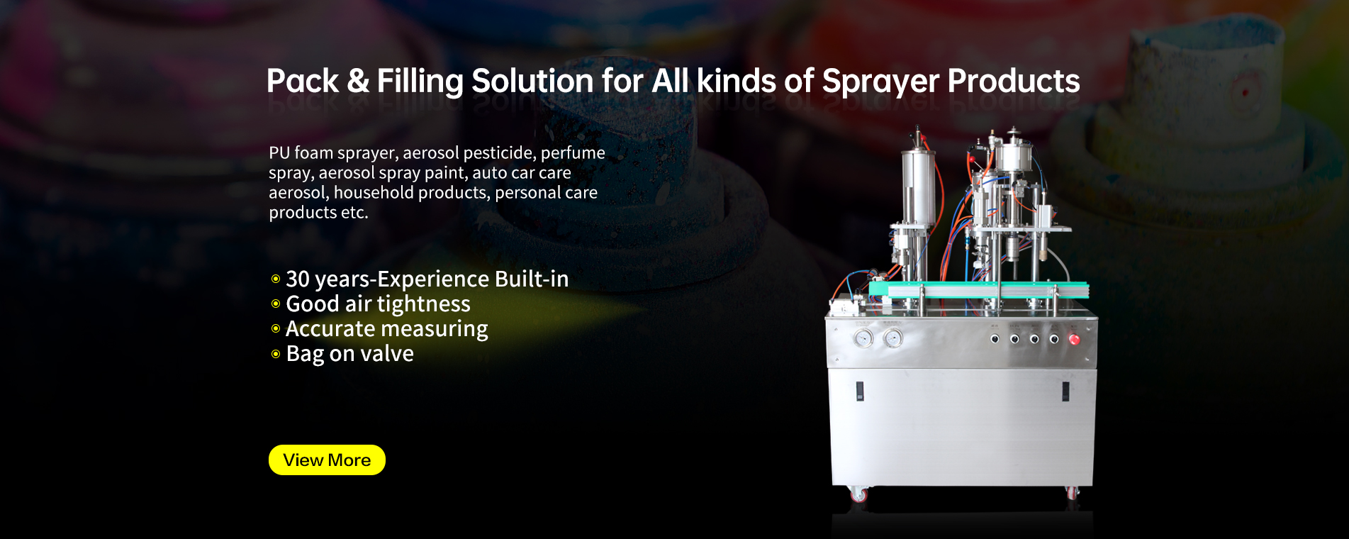 Aerosol Filling Machine | Aerosol Cans Filling | Aerosol Filling Line